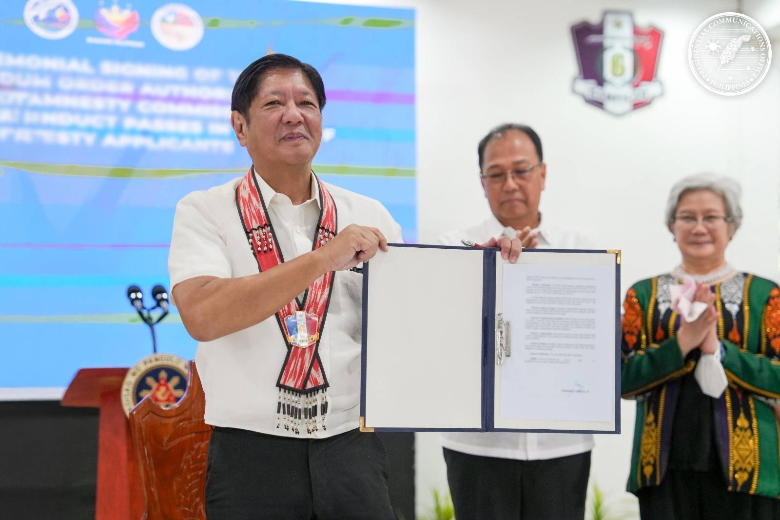 MARCOS SIGNS ORDER ALLOWING ISSUANCE OF SAFE CONDUCT PASSES TO AMNESTY ...