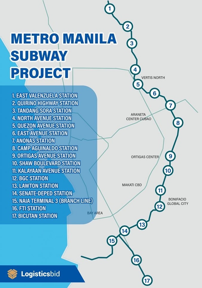 MARCOS EYES INAUGURATION OF METRO MANILA SUBWAY PROJECT BY 2028 ...