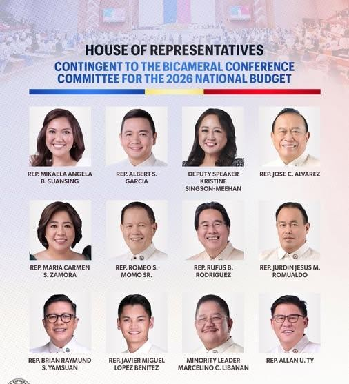 BICAMERAL CONFERENCE FOR THE P6.793 TRILLION 2026 NATIONAL BUDGET SET ...